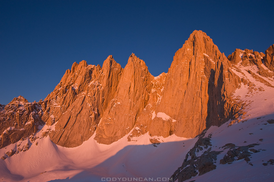 Photo of east face of Mount Whitney | Cody Duncan Photography